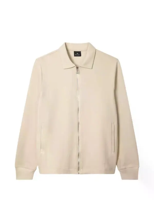 Paul Smith Collared Zipped Jacket - Neutrals