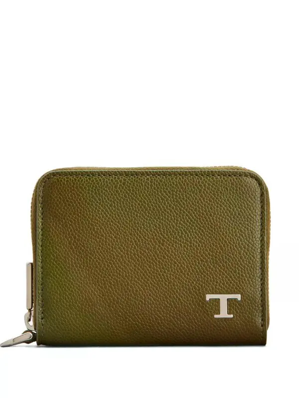 TOD'S Logo-plaque Coin Purse - Green