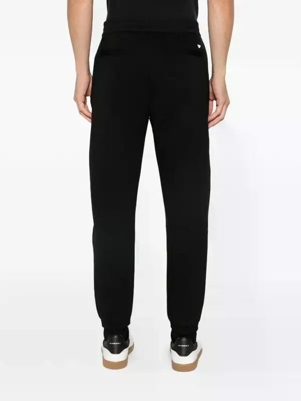 Emporio Armani Seam-detail Track Pants - Black