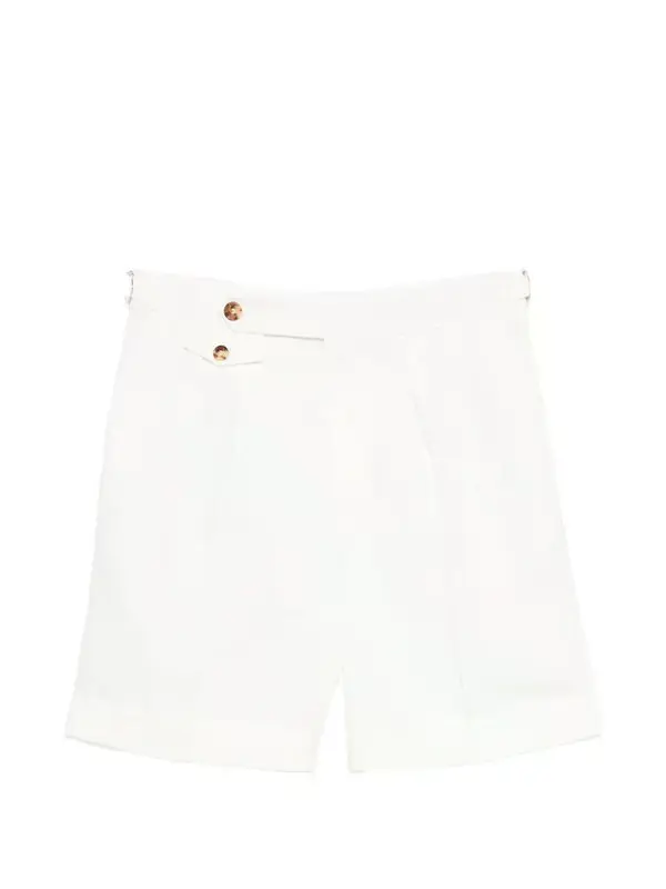 Brunello Cucinelli Button-fastening Shorts - White