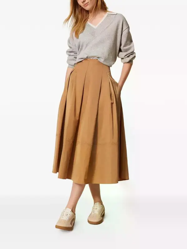 TWINSET Midi Pleated Skirt