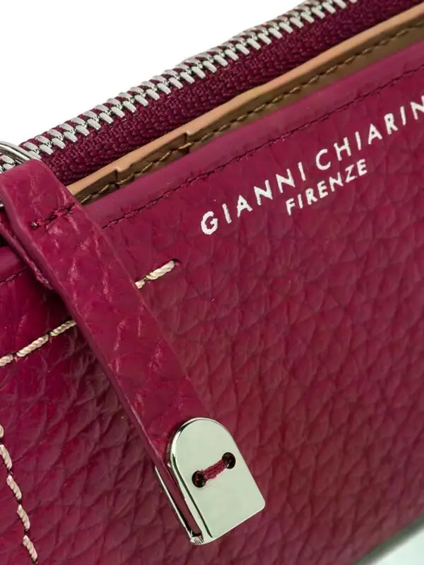 GIANNI CHIARINI Zip Topstitch Wallet