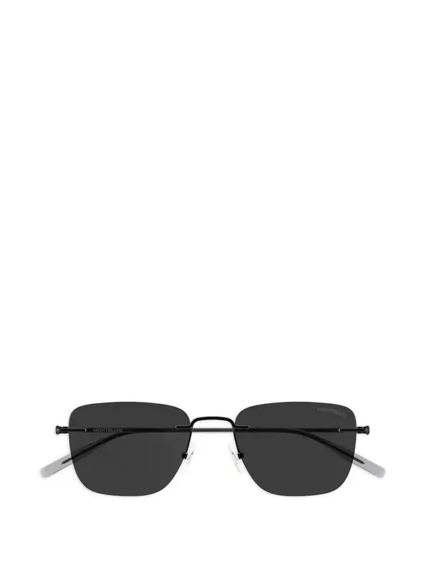 Montblanc Rectangle Frame Sunglasses - Black