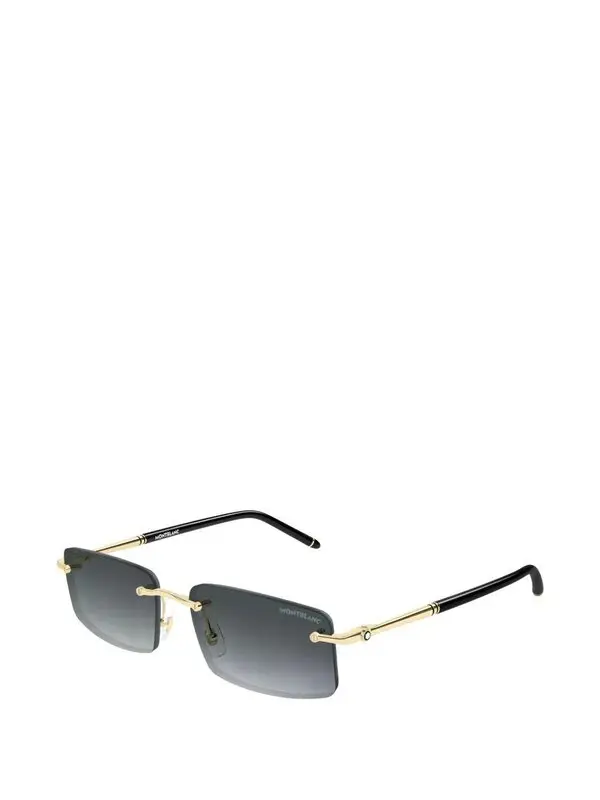 Montblanc Square-frame Sunglasses - Gold