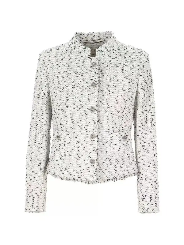 Tagliatore Fringed Buttoned Jacket