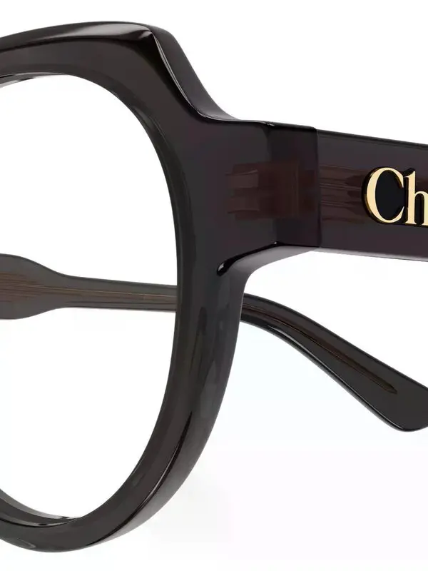 Chloé Round-frame Glasses - Grey