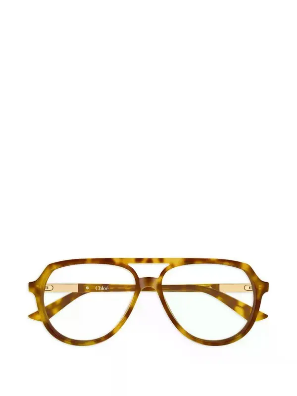 Chloé Pilot-frame Glasses - Brown