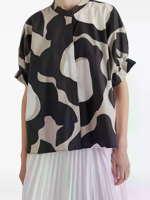 MEIMEIJ Abstract Print Blouse