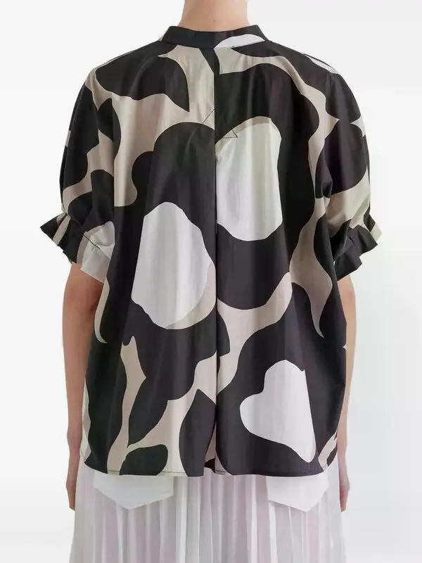 MEIMEIJ Abstract Print Blouse