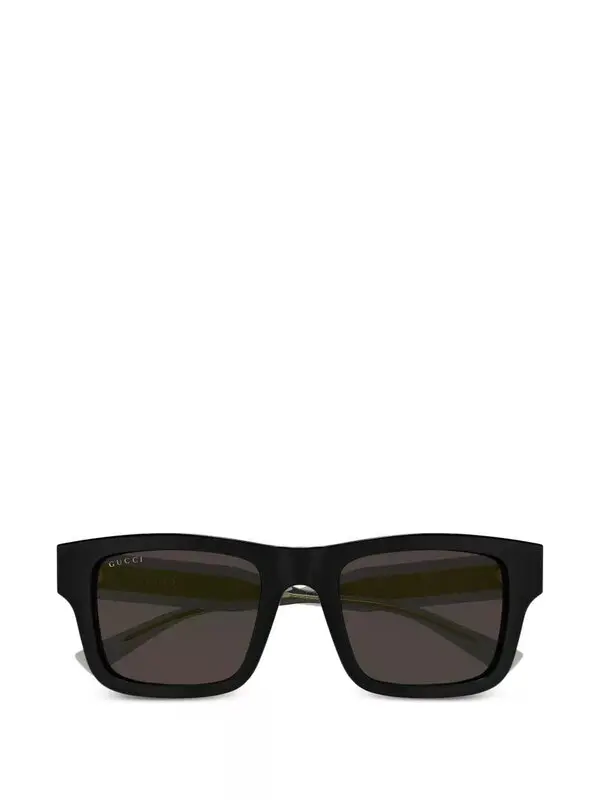 Gucci Rectangle Sunglasses - Black