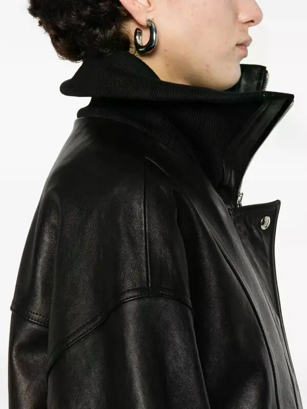 R2W Leather Bomber Jacket