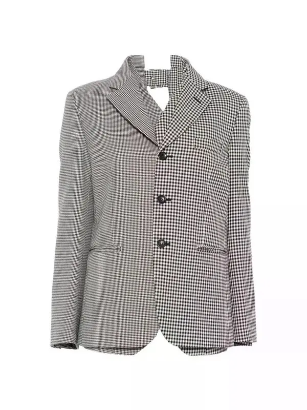 Comme Des Garçons Checked Blazer
