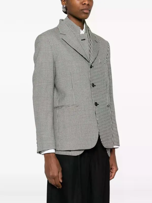 Comme Des Garçons Checked Blazer