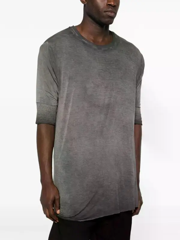 THOM KROM 940 Raw-cut Double-layer T-shirt