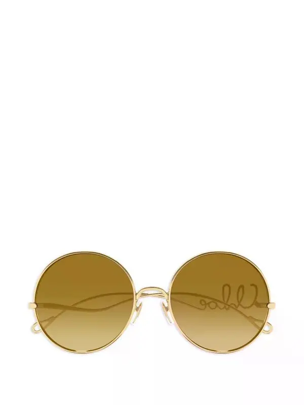 Chloé Round-frame Sunglasses - Gold