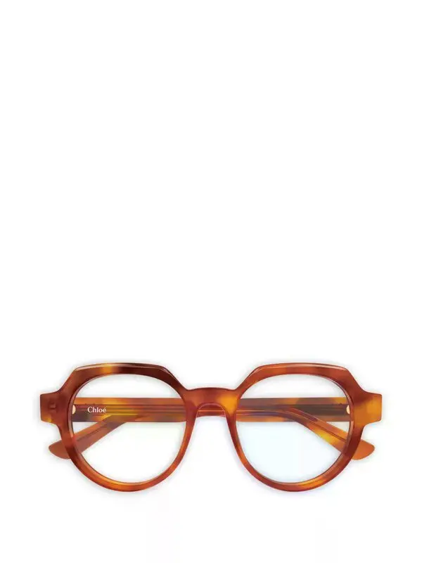 Chloé Round-frame Glasses - Orange