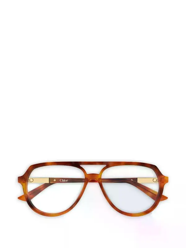 Chloé Pilot-frame Glasses - Brown