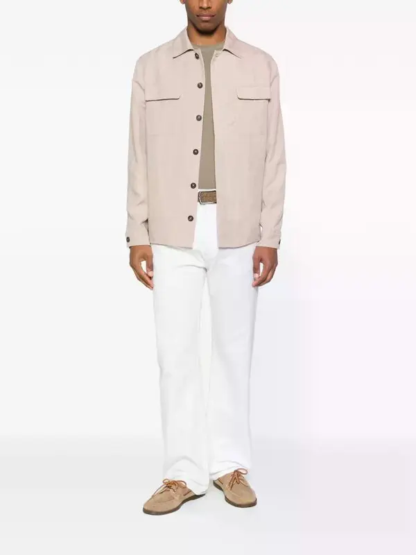 Eleventy Polo-collar Shirt Jacket