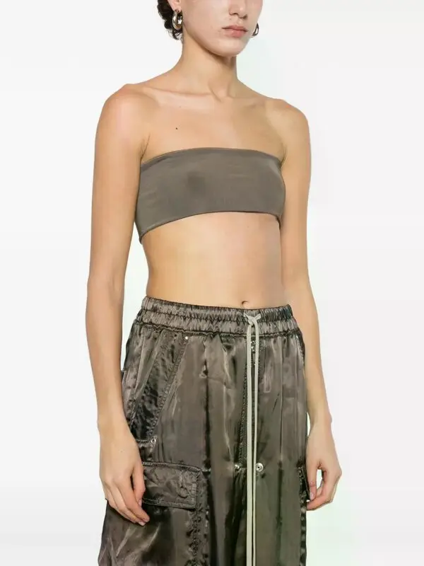 Rick Owens Metallic Effect Bandeau Top