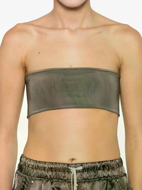 Rick Owens Metallic Effect Bandeau Top