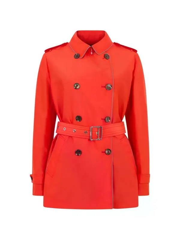 MOORER Button Double-breasted Trench Coat