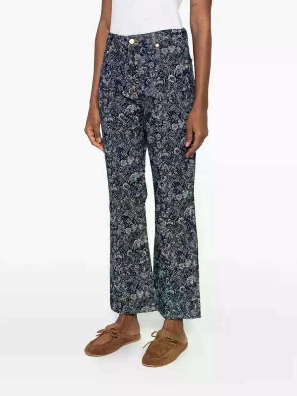 GANNI Floral Print Trousers