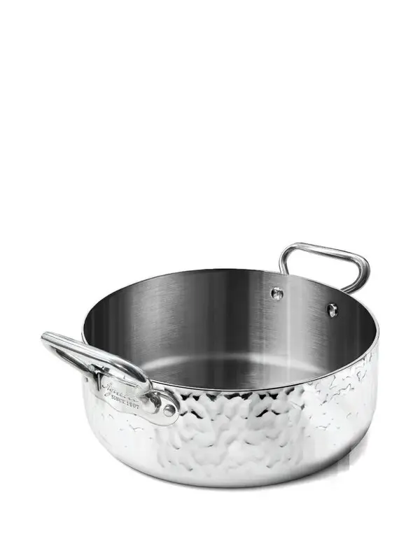 PENTOLE AGNELLI Hammered Inox Pan