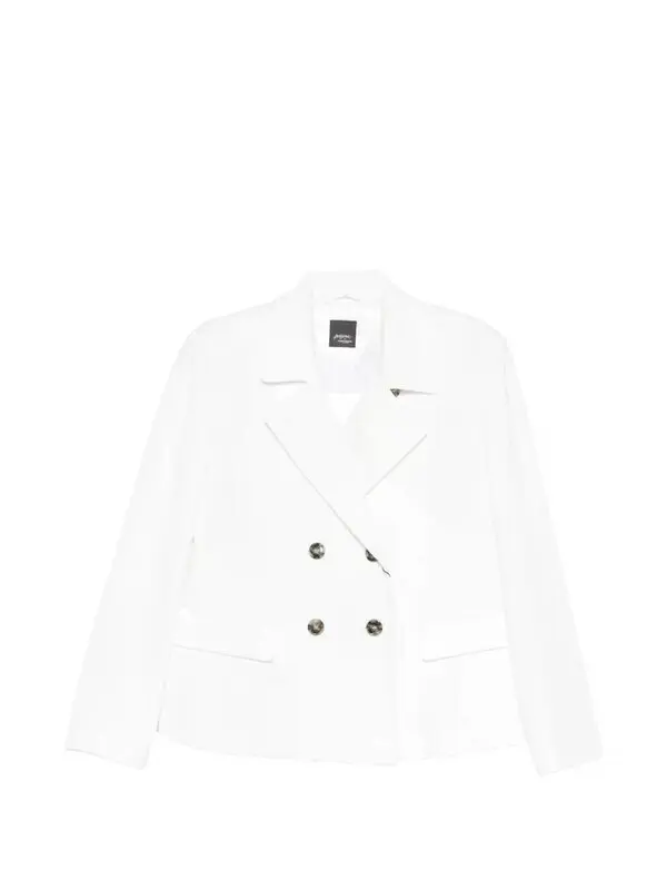 Marina Rinaldi Double-breasted Blazer - White