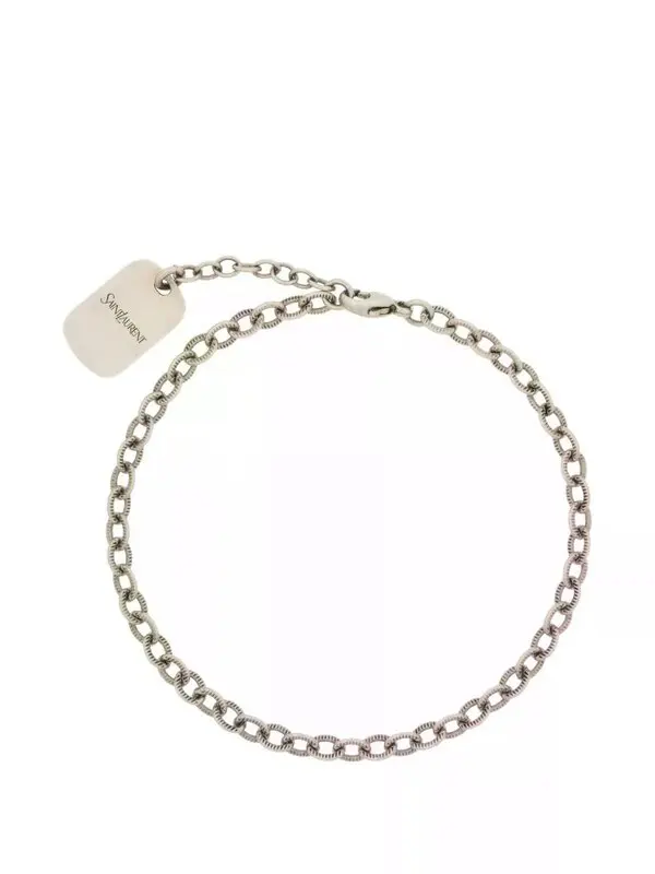 Saint Laurent Cable-link Chain Bracelet - Silver