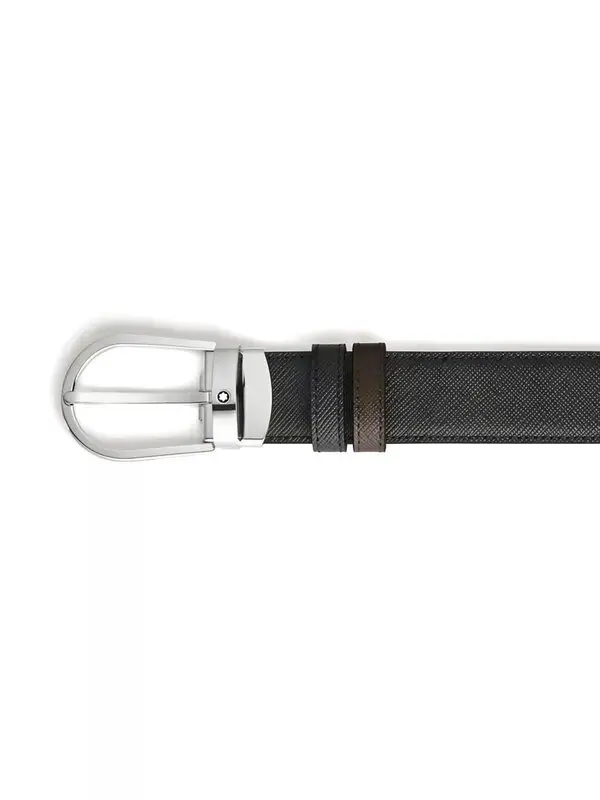 Montblanc Horseshoe Pin Buckle Leather Belt