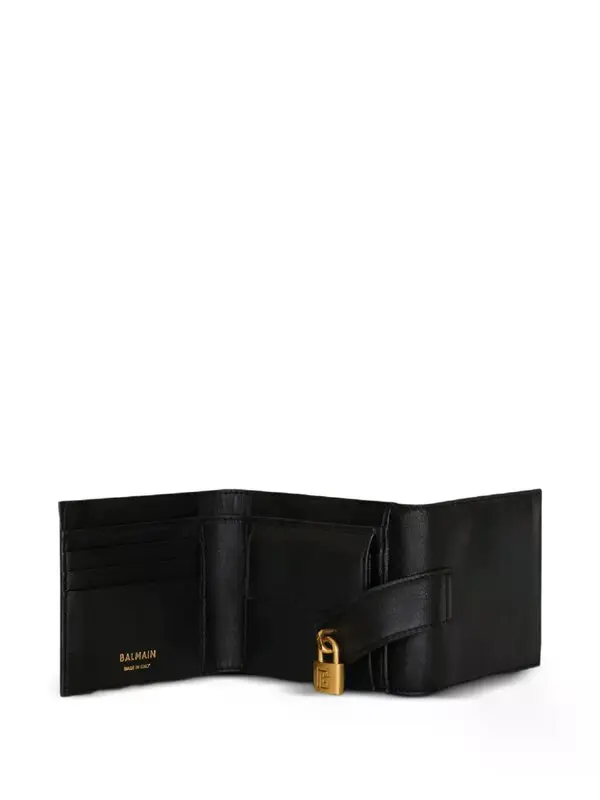 Balmain Trifold Padlock-detail Wallet