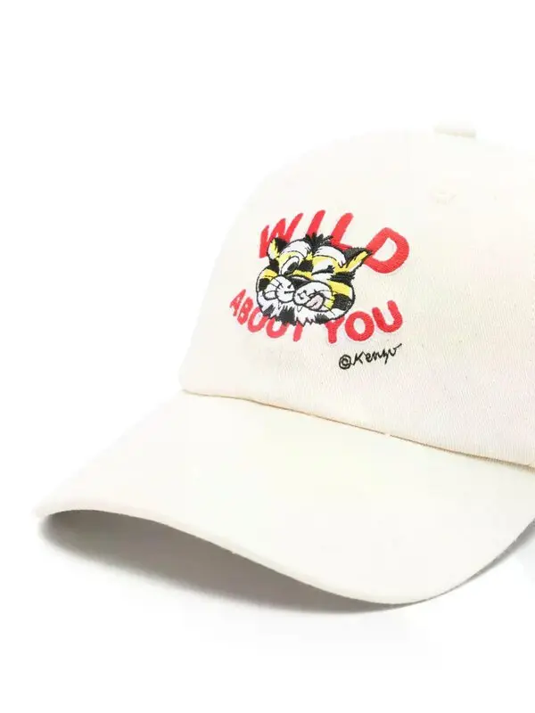 Kenzo Wild Tiger Logo-embroidered Cap