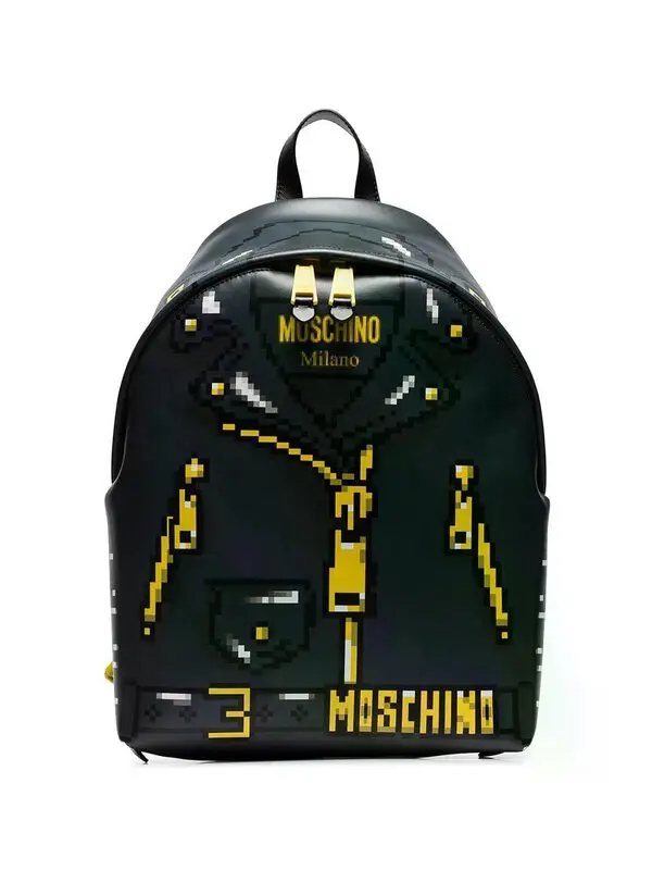 Moschino Pixelated Jacket Print Backpack