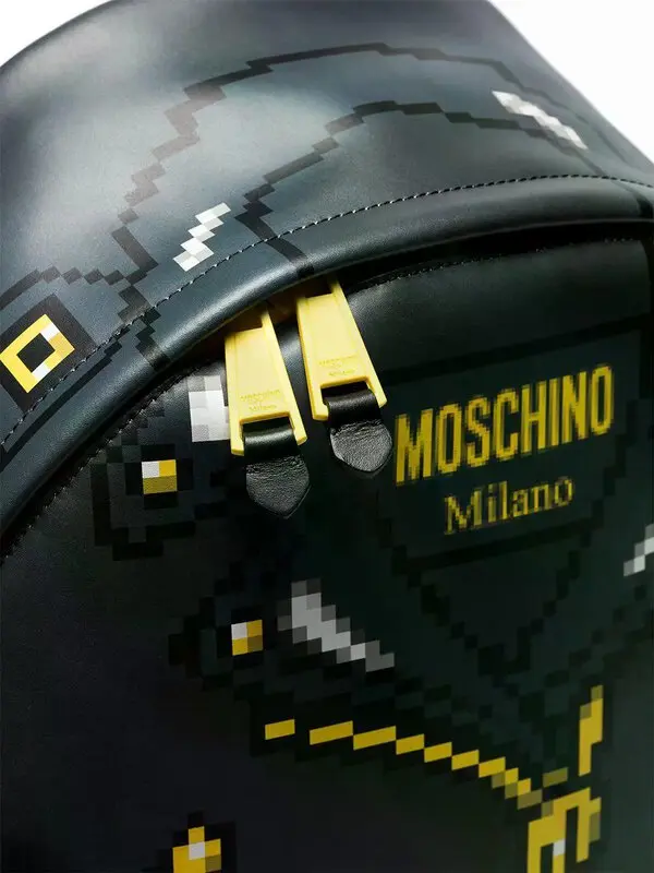 Moschino Pixelated Jacket Print Backpack