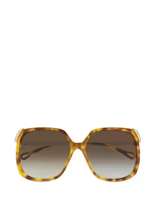 Chloé Aly Oversized-frame Sunglasses - Brown