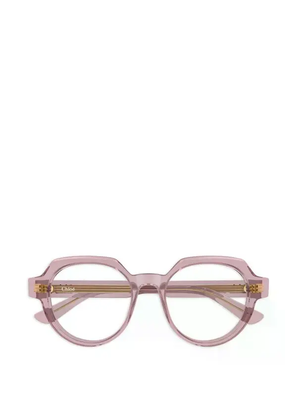 Chloé Round Frame Eyeglasses - Pink