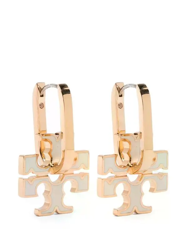 Tory Burch Kira Enamel Motif Earrings - Gold