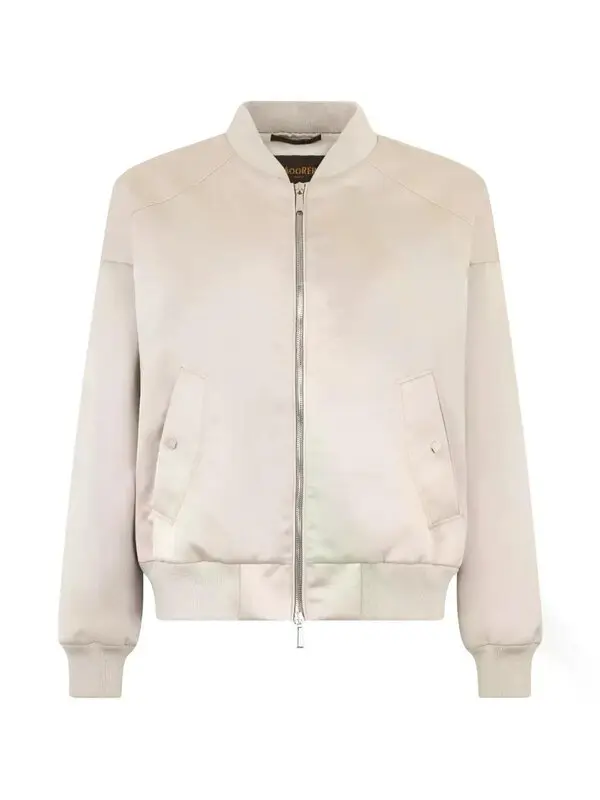 MOORER Paneled Bomber Jacket