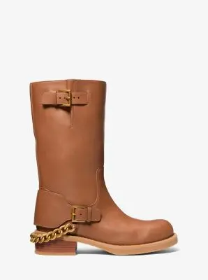 Michael Kors Cayden Leather Boot - Brown