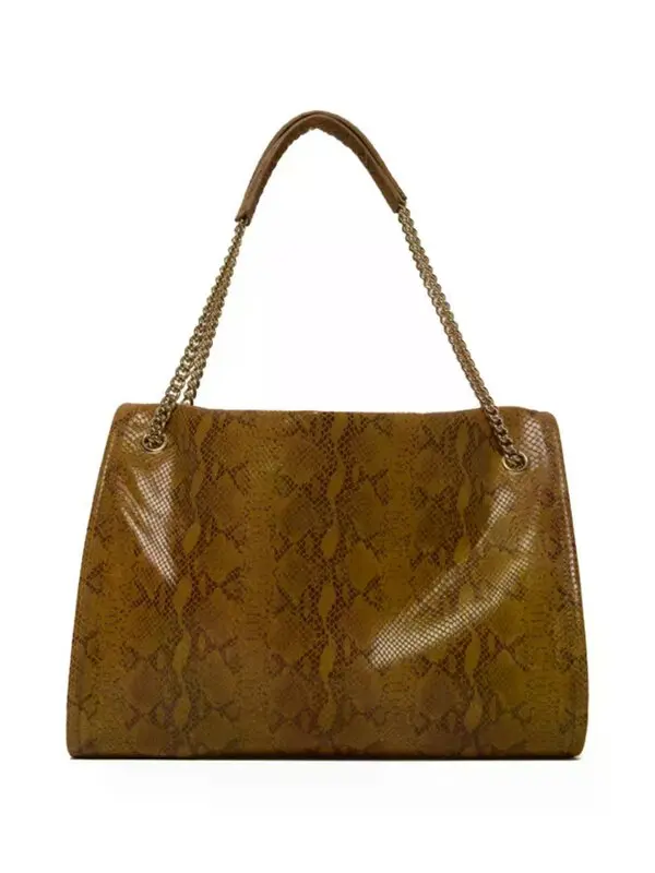 ORTIGNI Venus Python-print Shoulder Bag