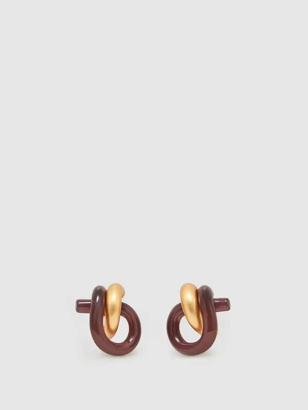 REISS Pixie Resin Knot Earrings