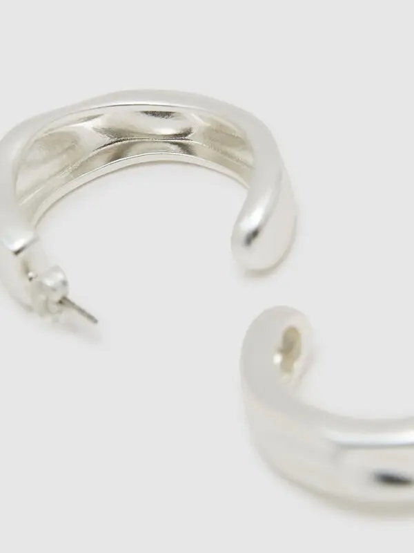 REISS Halle Sculpted Hoop Earrings