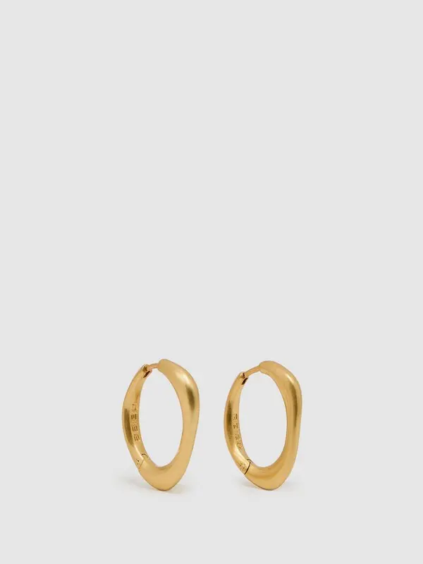 REISS Sofia Smooth Curve Hoop Earrings