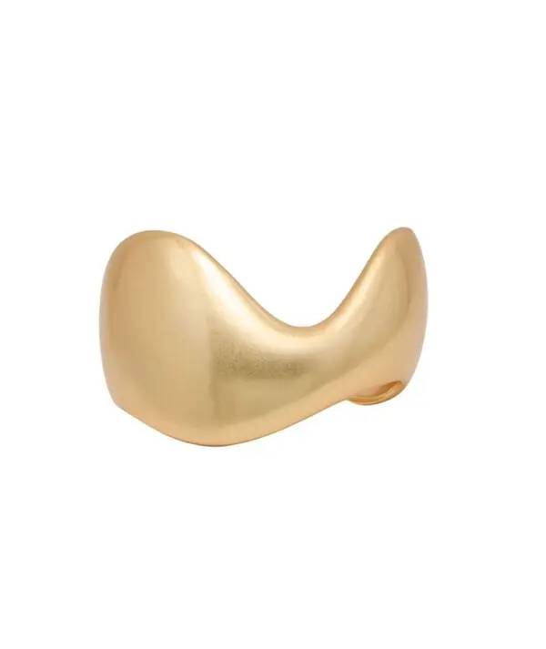 REISS Selena Sculpted Wave Cuff - Gold