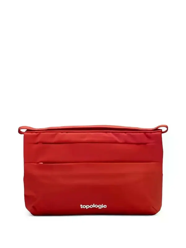 TOPOLOGIE Top-handle Quilted Shoulder Bag - Red