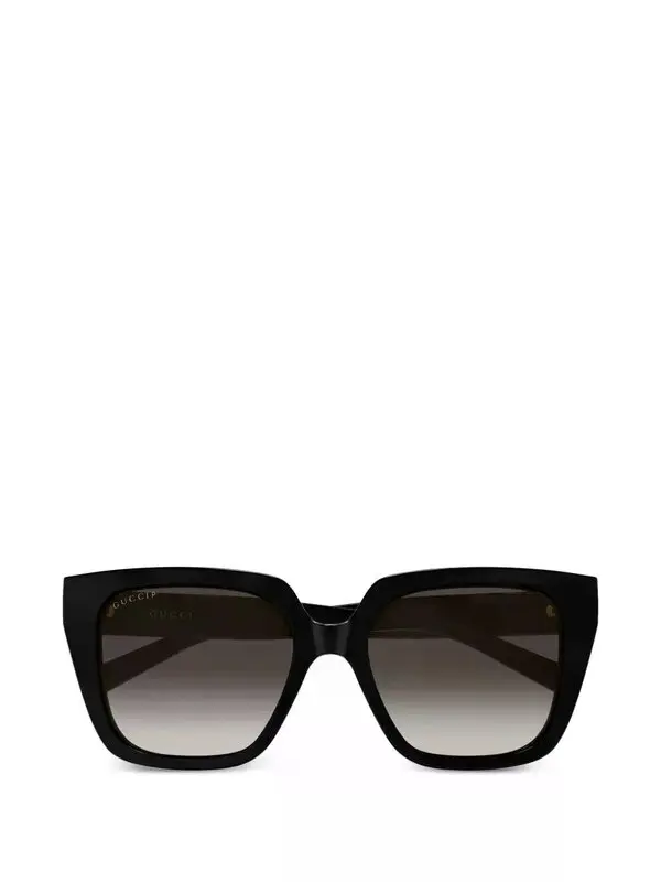 Gucci Geometric Frame Sunglasses - Black