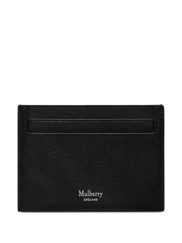 Mulberry Grained Credit Cardholder - Black