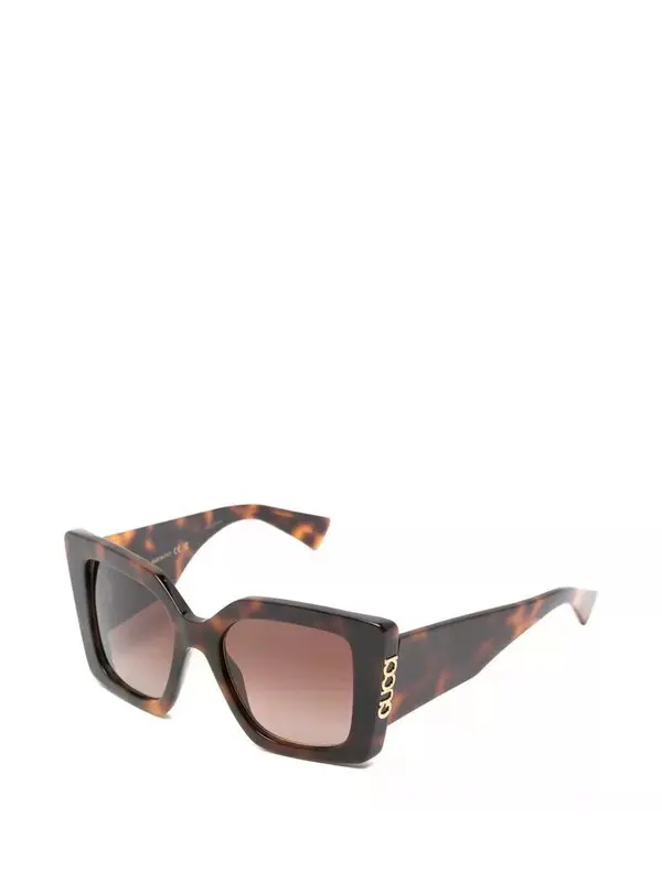 Gucci Logo-detail Square-frame Sunglasses