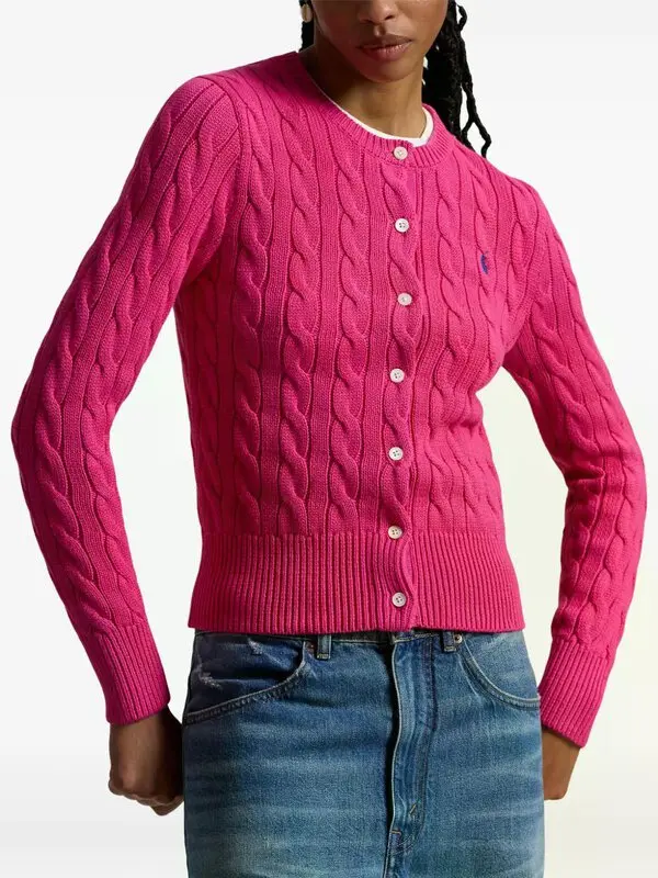 Polo Ralph Lauren Cable Knit Crew Neck Cardigan