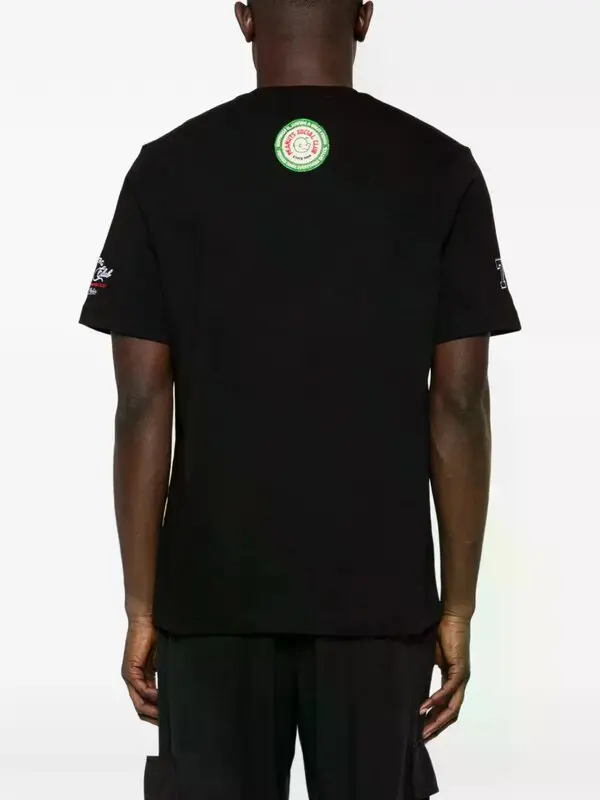 Iceberg Peanuts-embroidered T-shirt - Black
